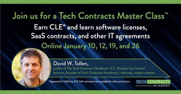 Start the new year right. January 2023 Tech Contracts Master Classes enrolling now. Tech ...