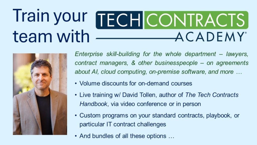 New Training Offerings from Tech Contracts Academy - Tech Contracts