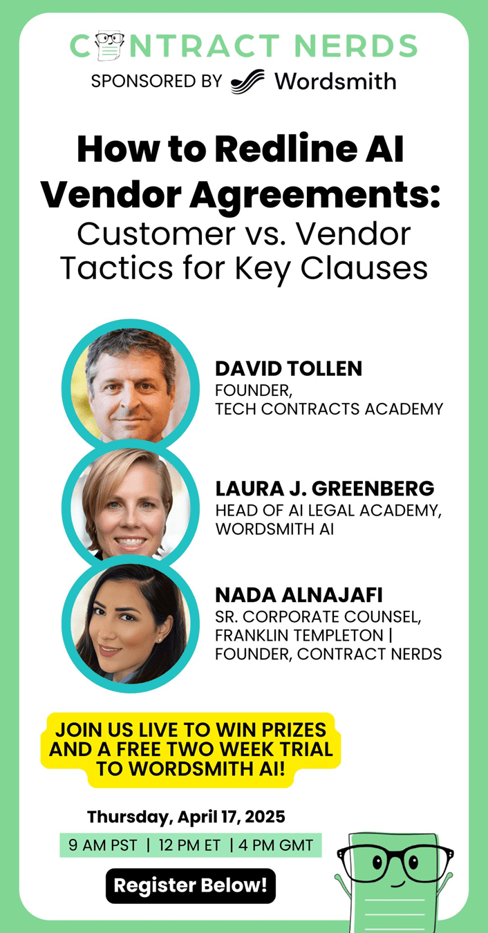 David Tollen Presents With Contract Nerds, April 17, 2025 - Tech Contracts