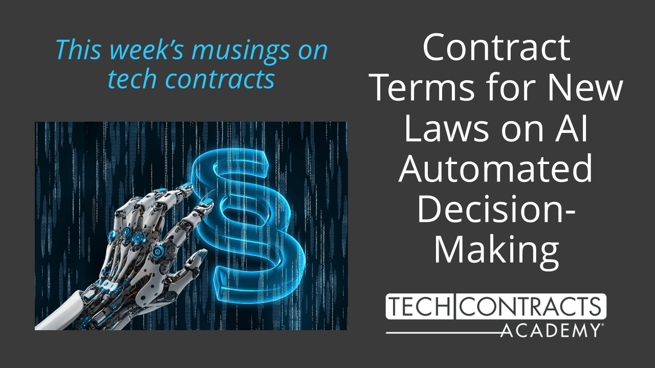 Contract Terms for New Laws on AI Automated Decision-Making - Tech ...